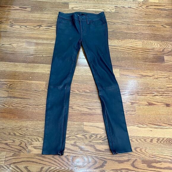 Genetic Denim | Jeans | Genetic Denim Shya Leather Skinny Jeans Navy ...
